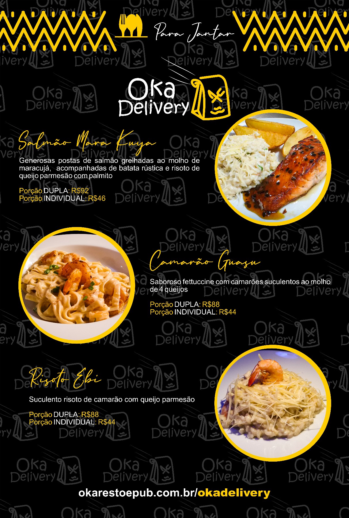 Cardápio Oka Delivery - Oka Restô e Pub