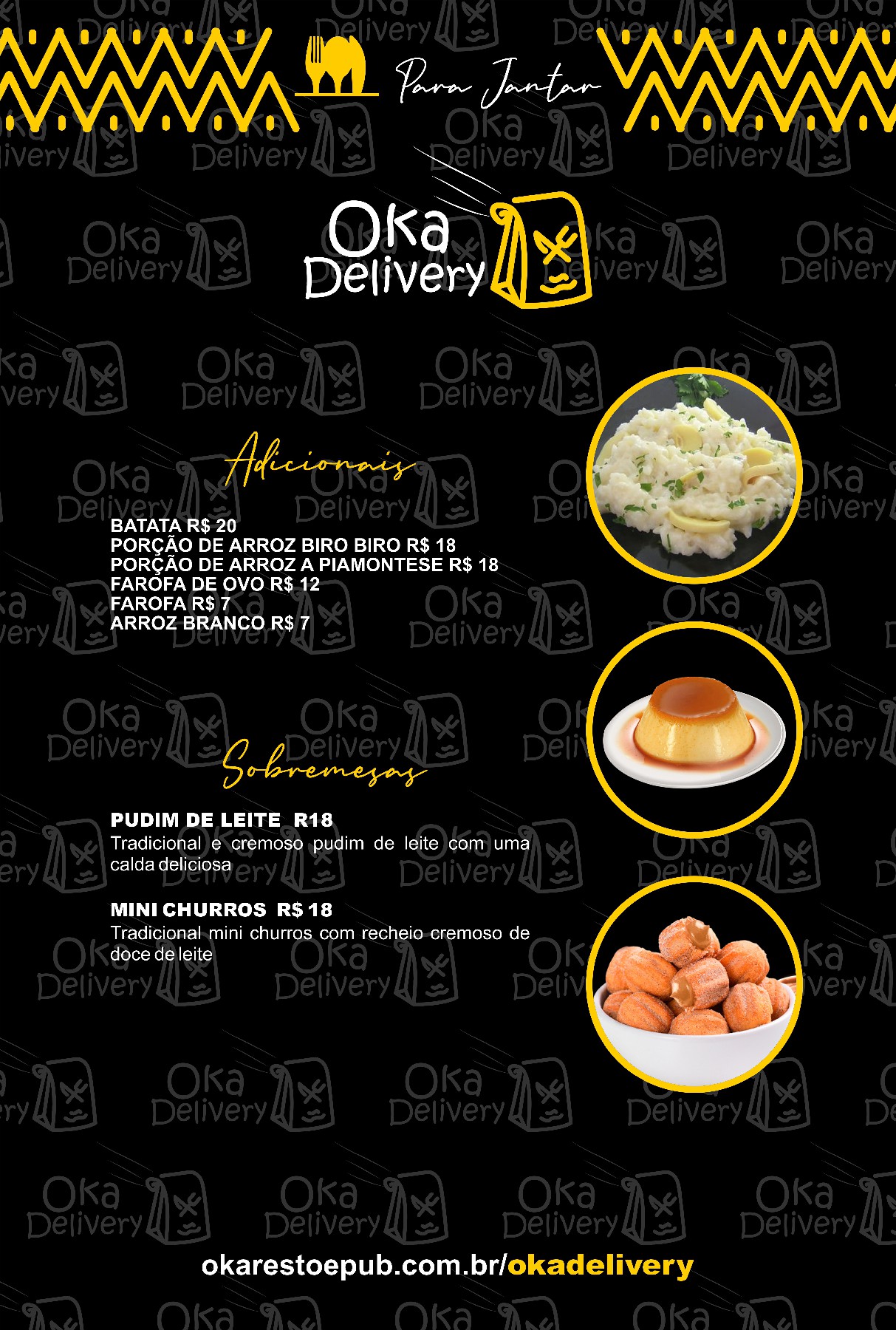 Cardápio Oka Delivery - Oka Restô e Pub
