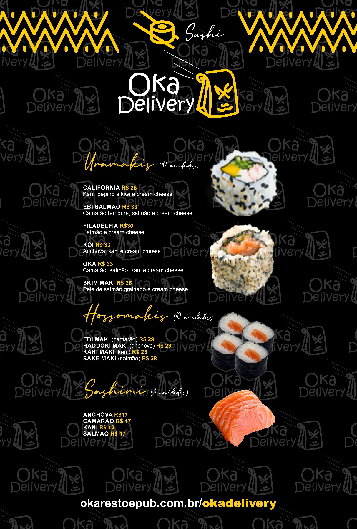 Cardápio Oka Delivery - Oka Restô e Pub