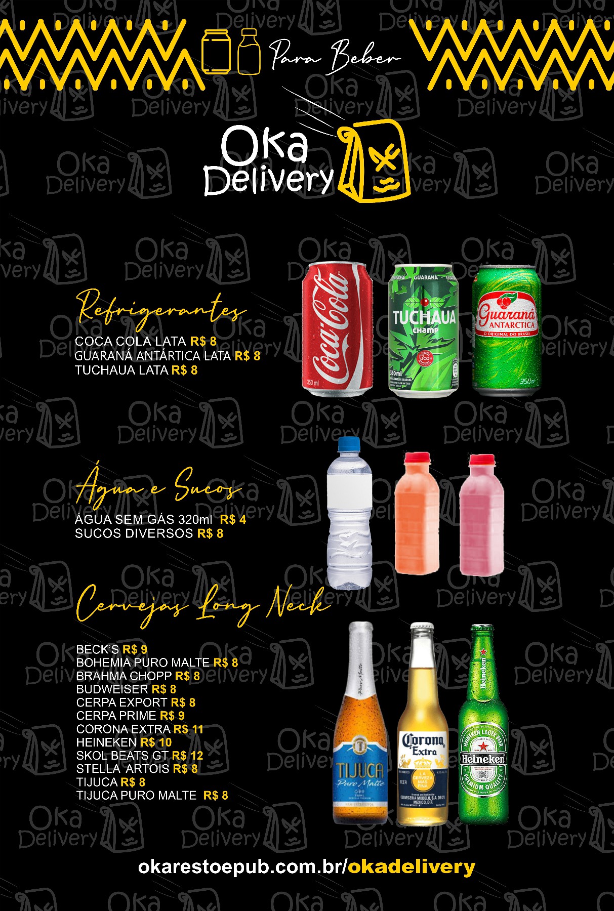 Cardápio Oka Delivery - Oka Restô e Pub